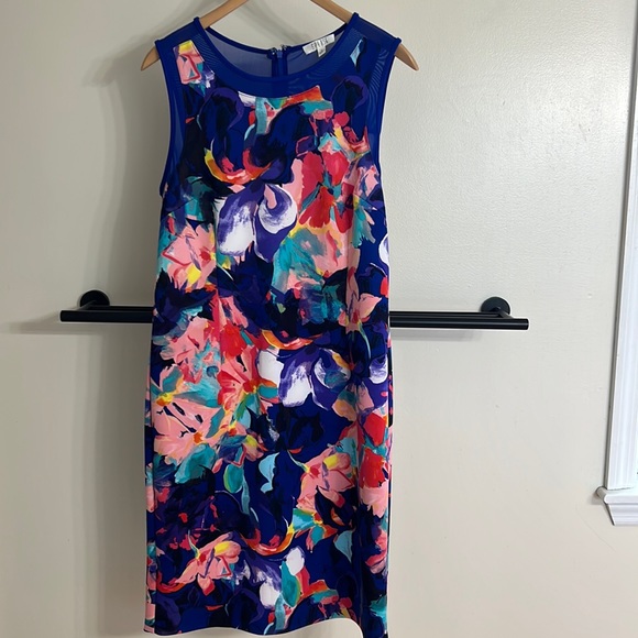 Dresses | Royal Blue Floral Dress | Poshmark